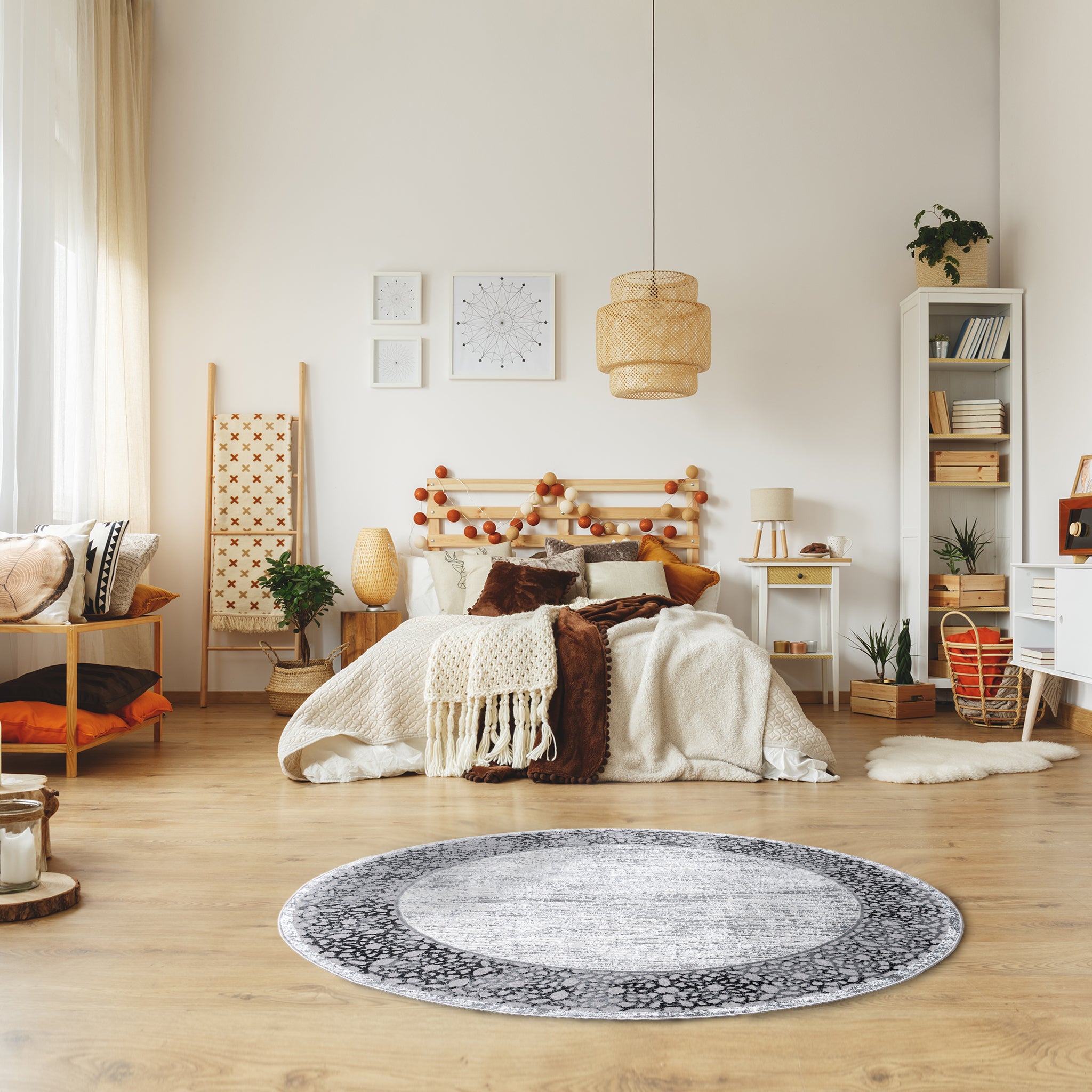 Portfolio Grey Mandala Rug – GRP Rugs